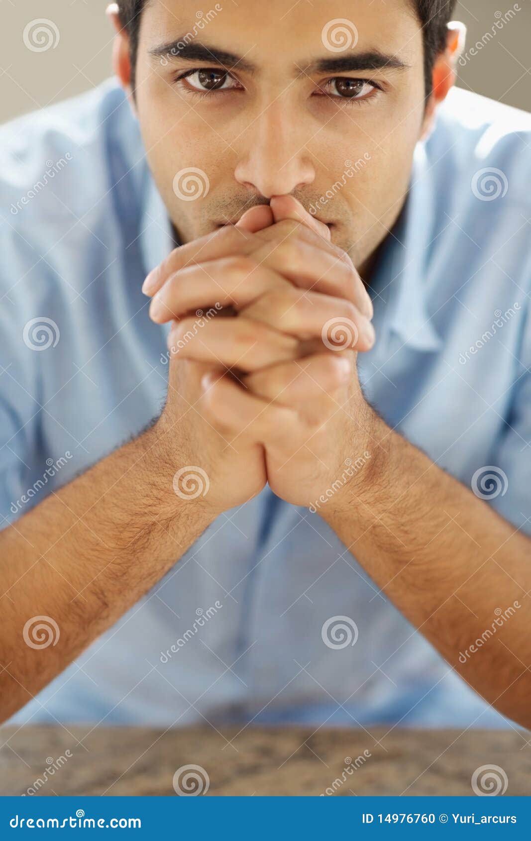 Portrait of a Handsome Young Guy Praying To God Stock Photo - Image of ...