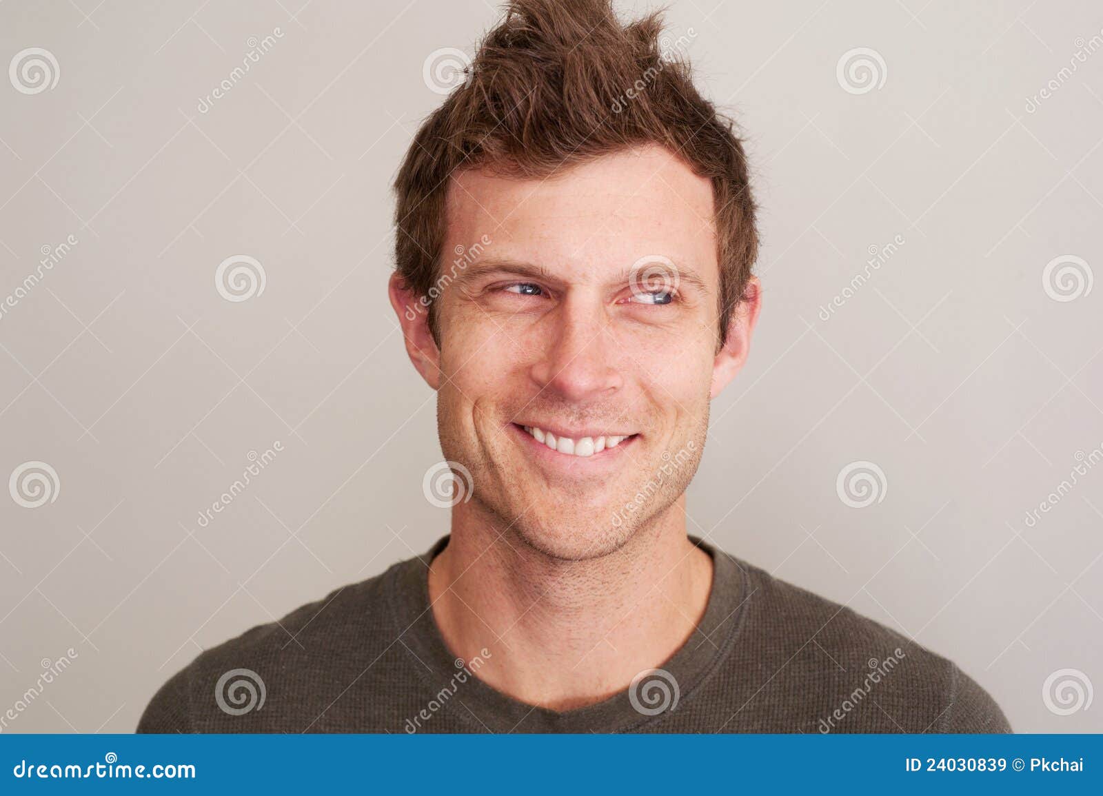 Portrait of a Handsome Young Man Isolated on a Bac Stock Image - Image ...