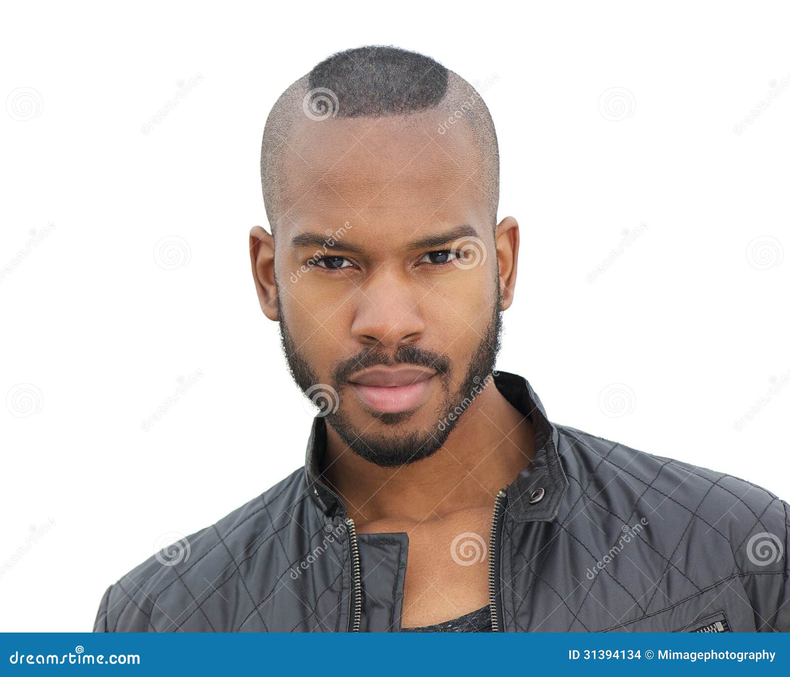Portrait of a Handsome Young Man Isolated on White Stock Photo - Image ...