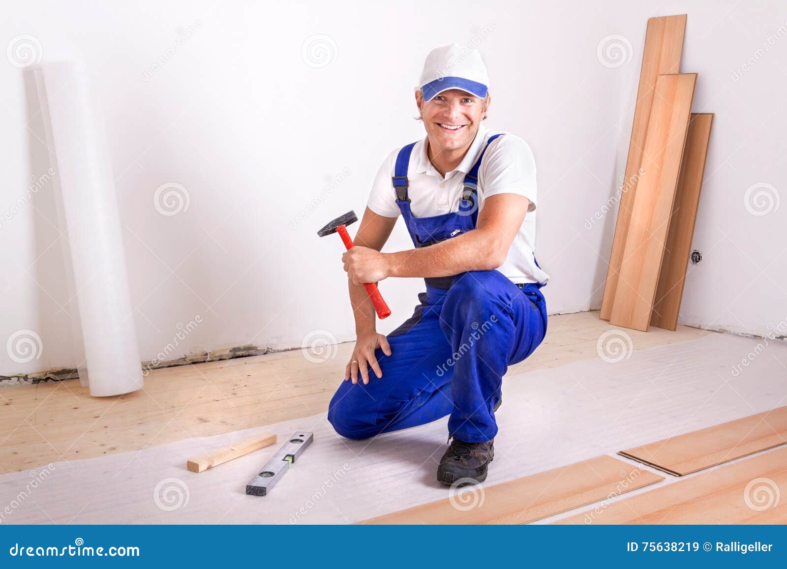 Portrait of a Handyman stock image. Image of carpenter - 75638219