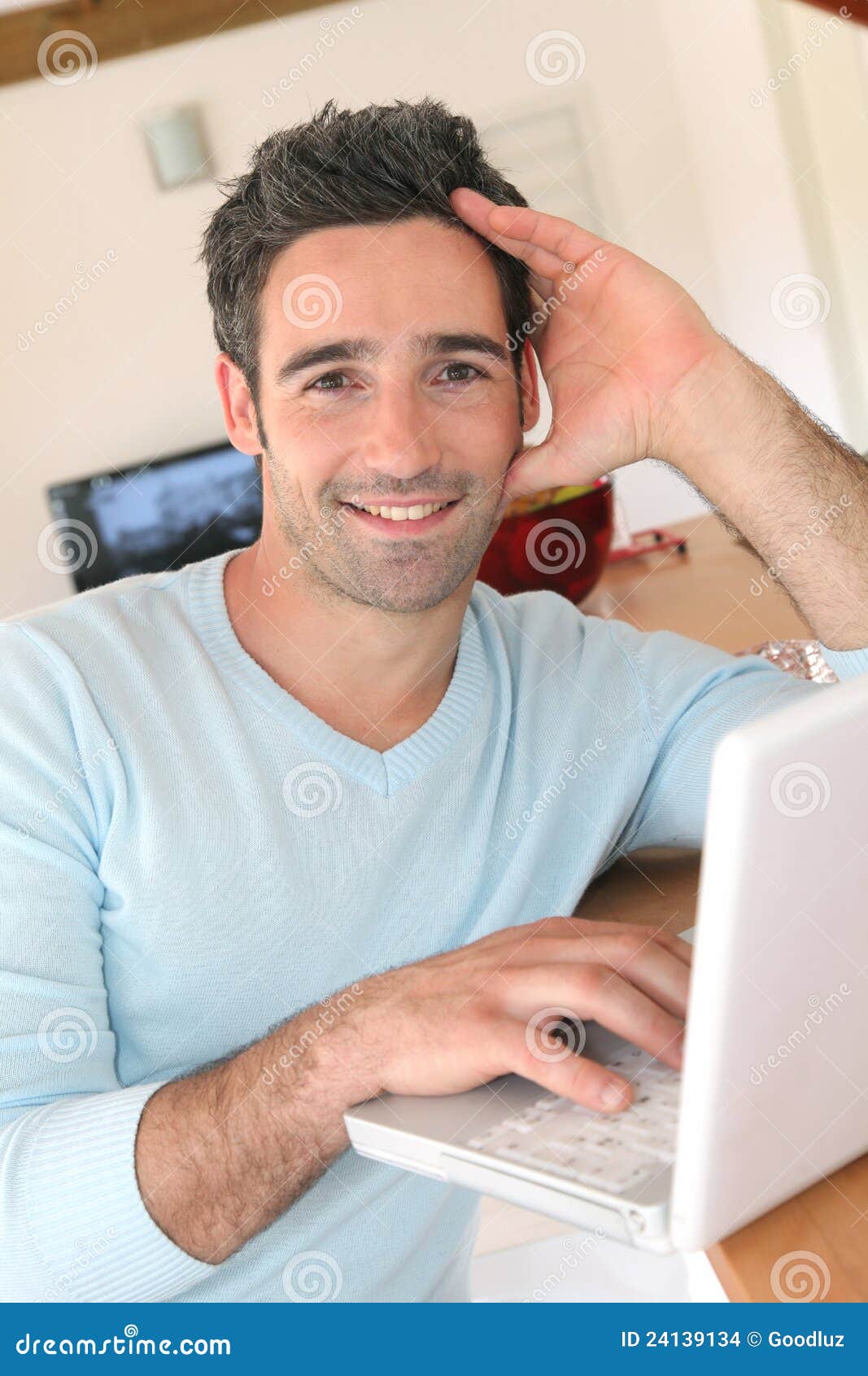 Portrait of hansome guy stock photo. Image of business - 24139134