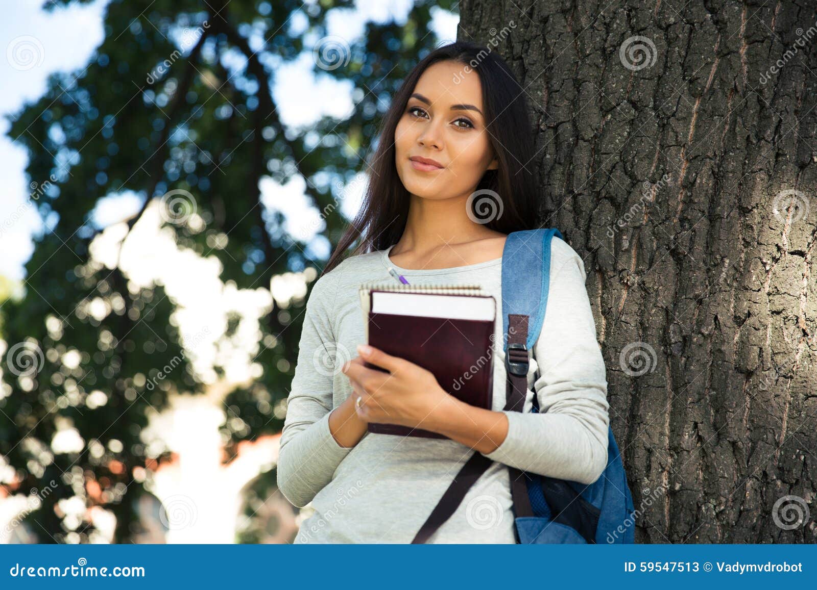 Portrait of a Happy Beautiful Student Stock Image - Image of person ...
