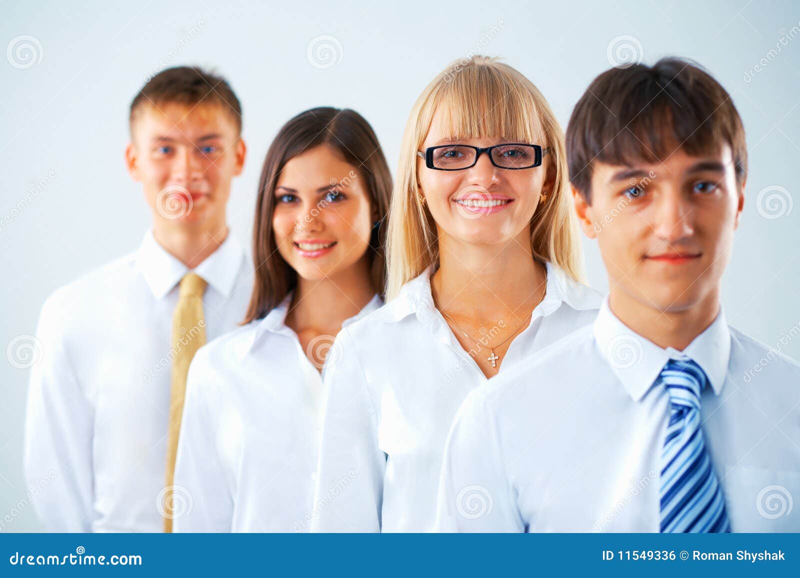 Portrait of Happy Business Group Stock Photo - Image of modern ...