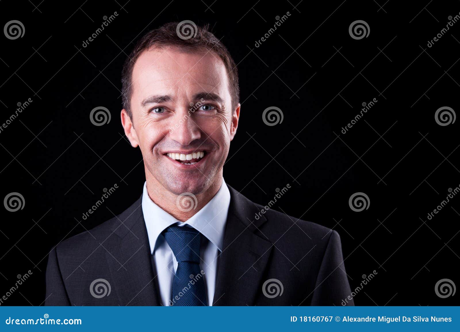 Portrait Of A Happy Business Man Stock Image - Image of corporation ...
