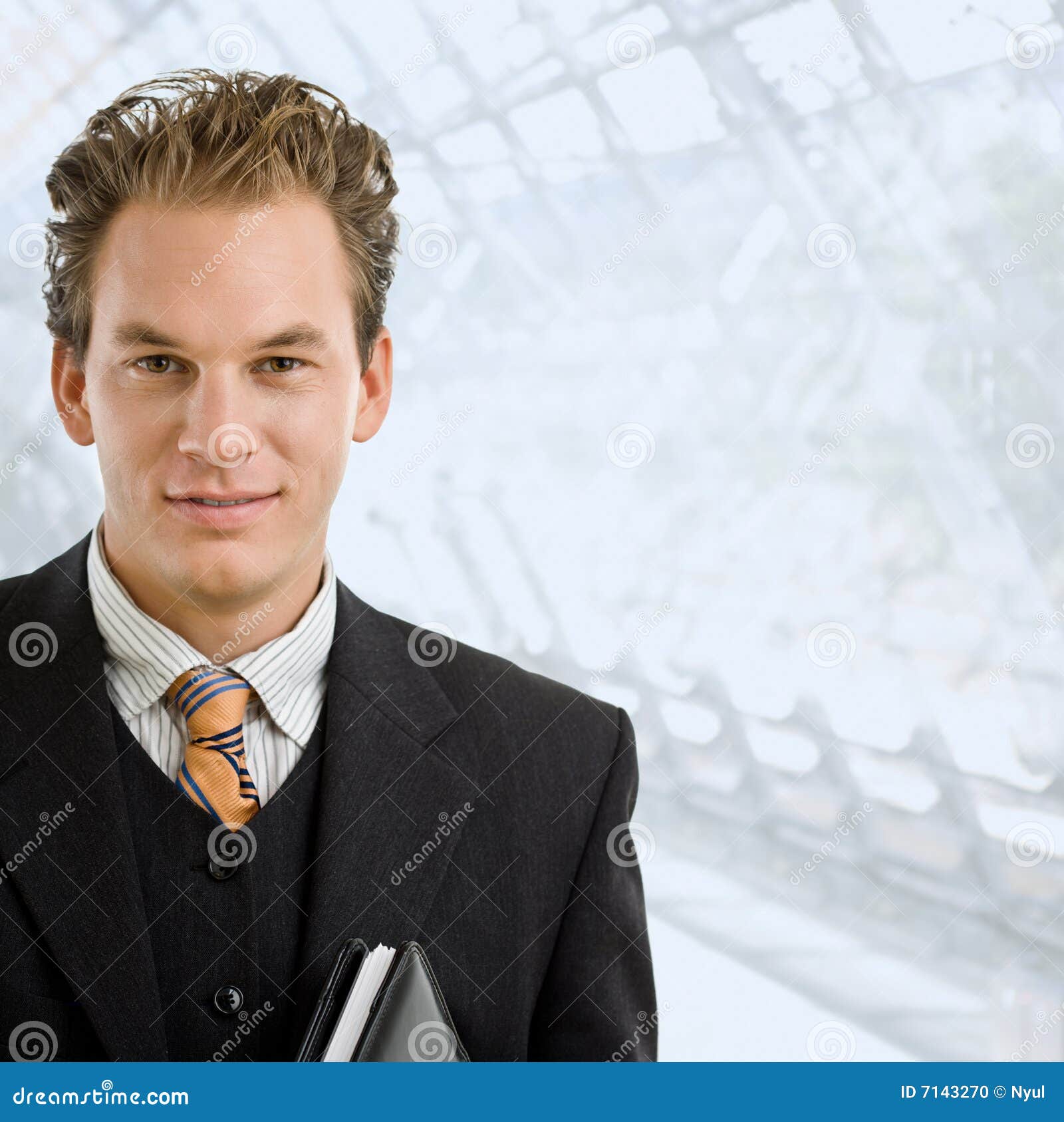 Portrait of Happy Businessman Stock Photo - Image of adult, achievement ...