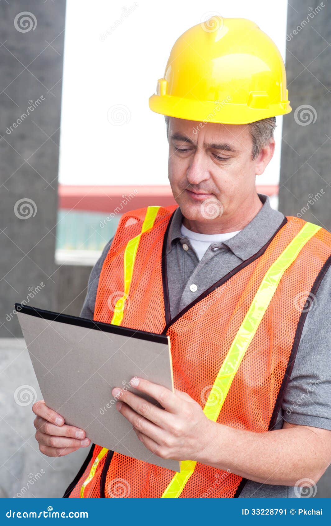 Portrait of a Happy Construction Worker Stock Image - Image of site ...