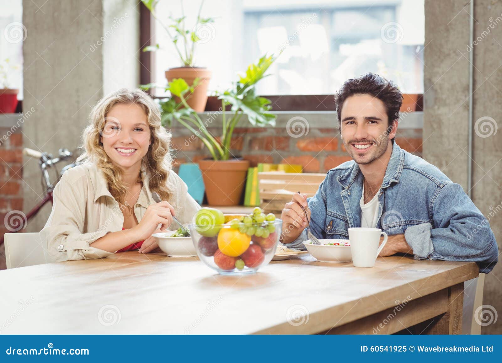 Portrait of Happy Creative Business People during Coffee Break Stock ...