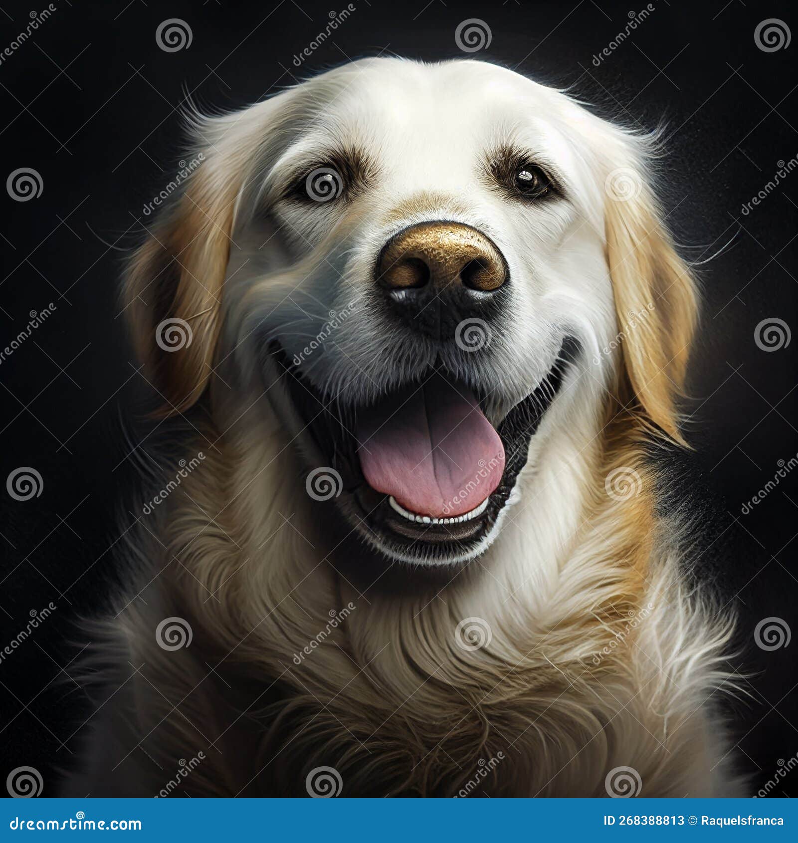 Portrait of a Happy Dog Smiling Stock Image - Image of domestic ...
