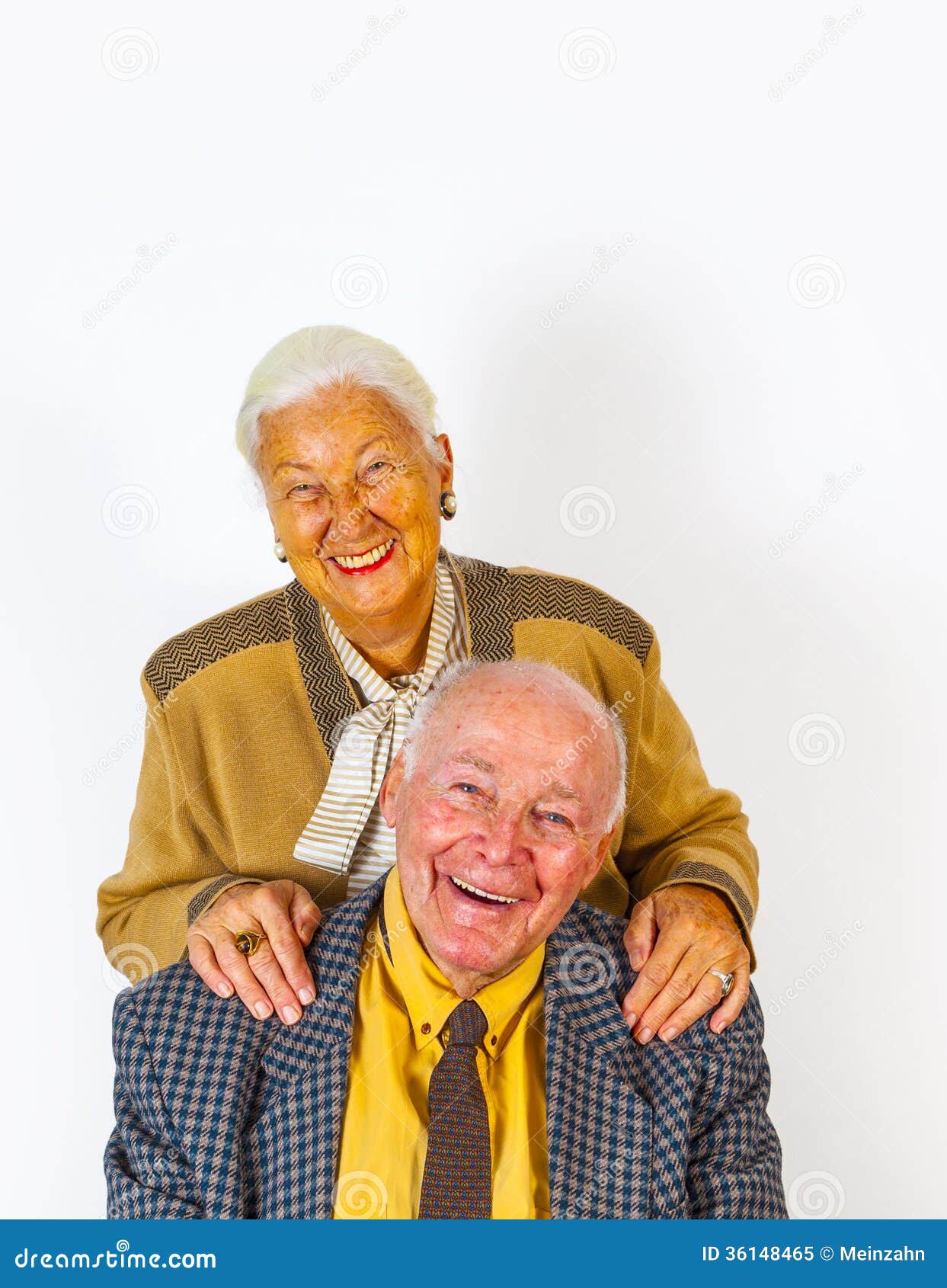 Portrait of Happy Elderly Senior Stock Image - Image of boldfaced ...