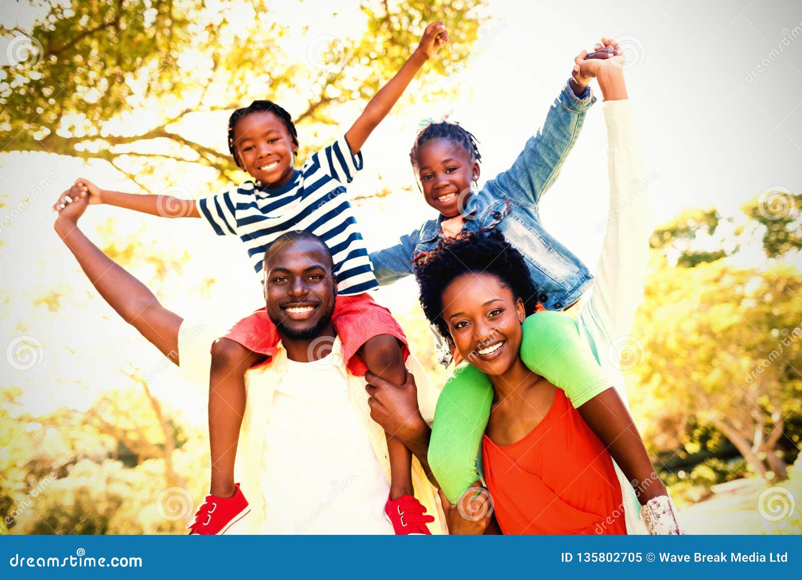 Portrait of Happy Family Enjoying at Park Stock Image - Image of adult ... Portrait of Happy Family Enjoying at Park Stock Image - Image of adult ...