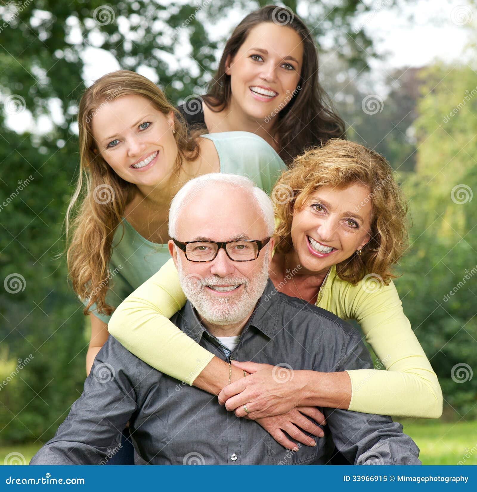 Portrait of a Happy Family Enjoying Time Together Outdoors Stock Image ... Portrait of a Happy Family Enjoying Time Together Outdoors Stock Image ...