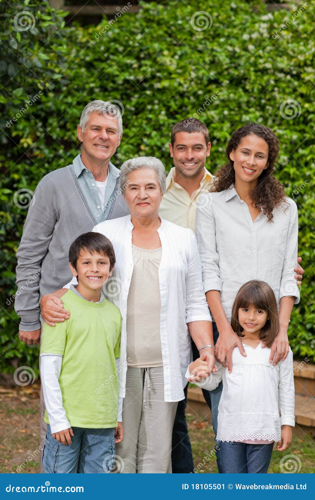 Portrait of a Happy Family Looking at the Camera Stock Image - Image of ...