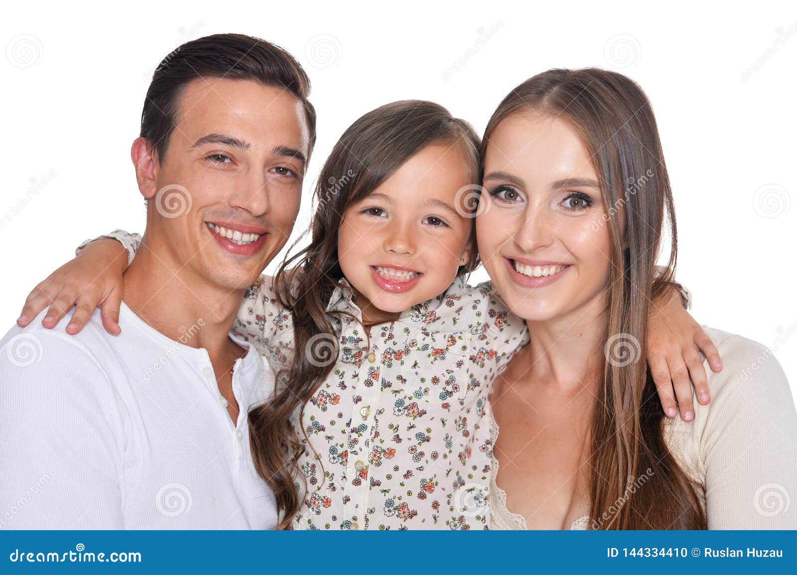 Portrait of Happy Family of Three on White Stock Photo - Image of ... Portrait of Happy Family of Three on White Stock Photo - Image of ...