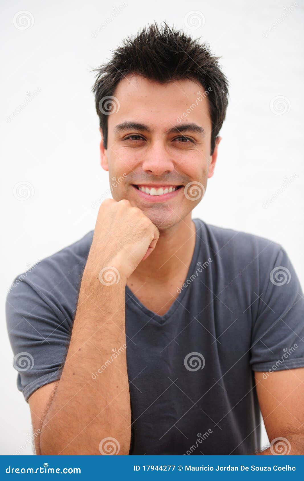 Portrait of a Happy Hispanic Man Stock Image - Image of smiling ...