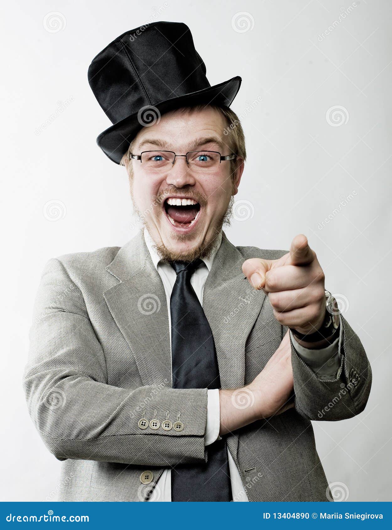 Portrait of a happy man stock photo. Image of studio - 13404890