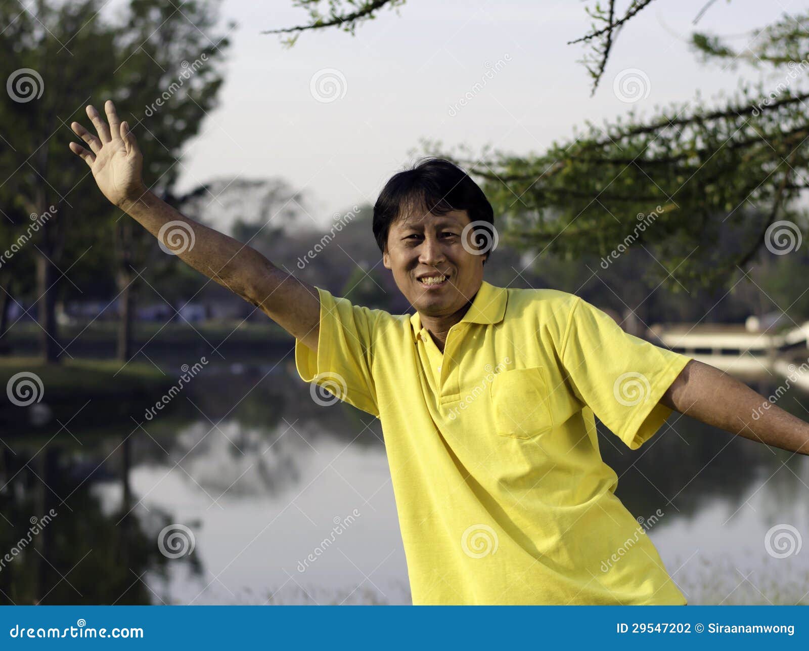 Portrait of a happy man stock photo. Image of outdoors - 29547202