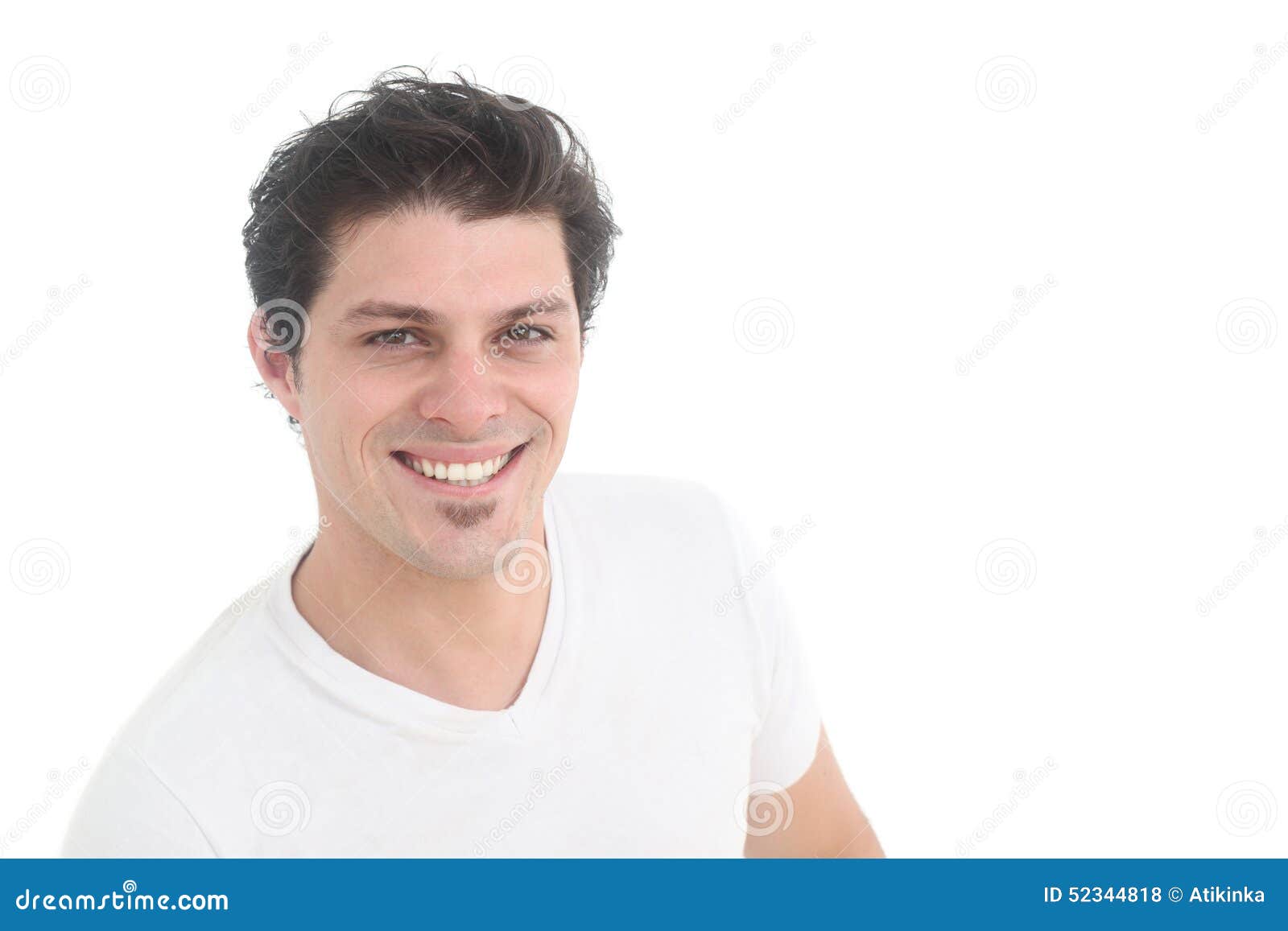 Portrait of a happy man stock photo. Image of happy, caucasian - 52344818