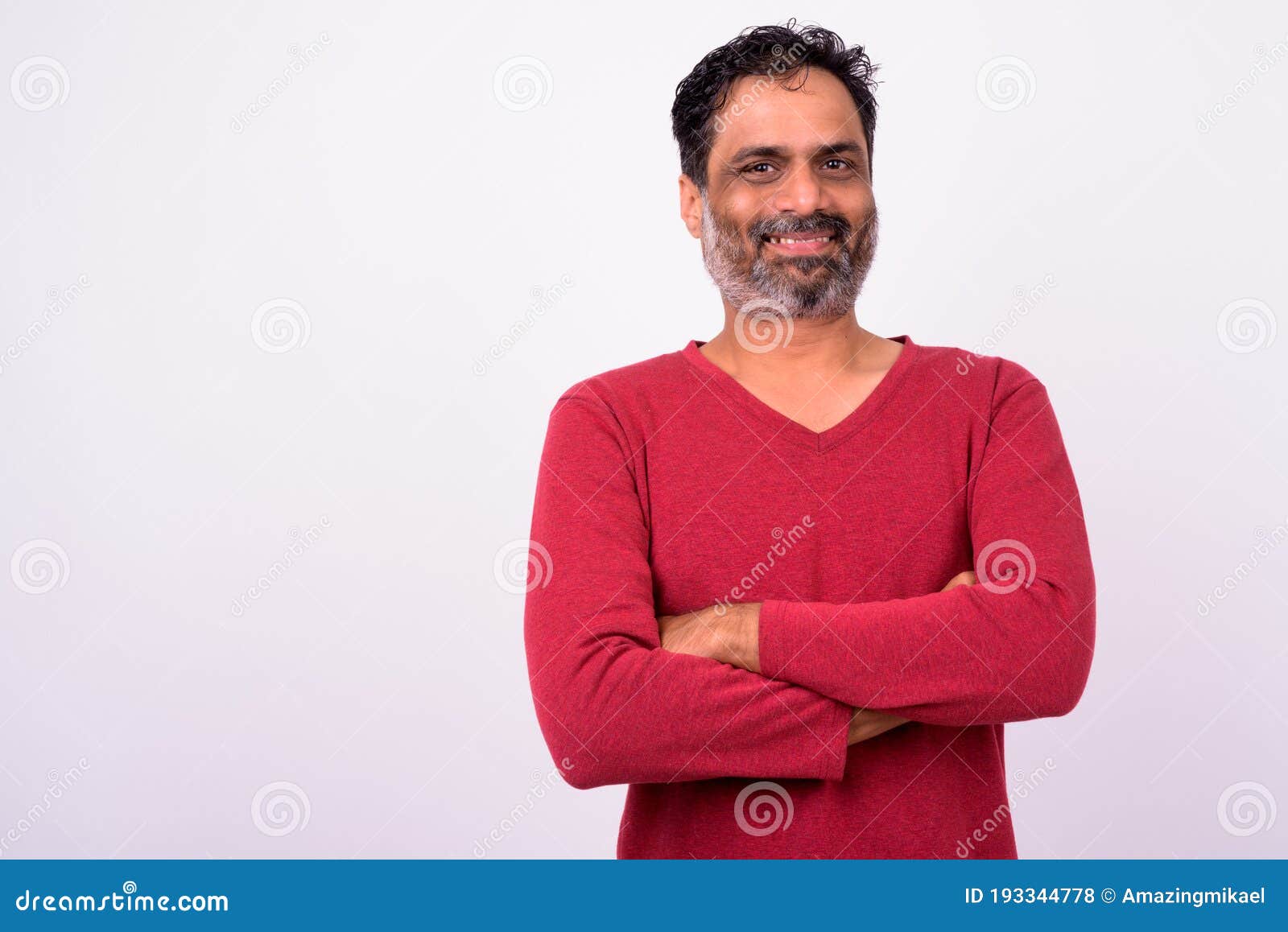 Portrait of Happy Mature Handsome Bearded Indian Man Stock Photo ... Portrait of Happy Mature Handsome Bearded Indian Man Stock Photo ...