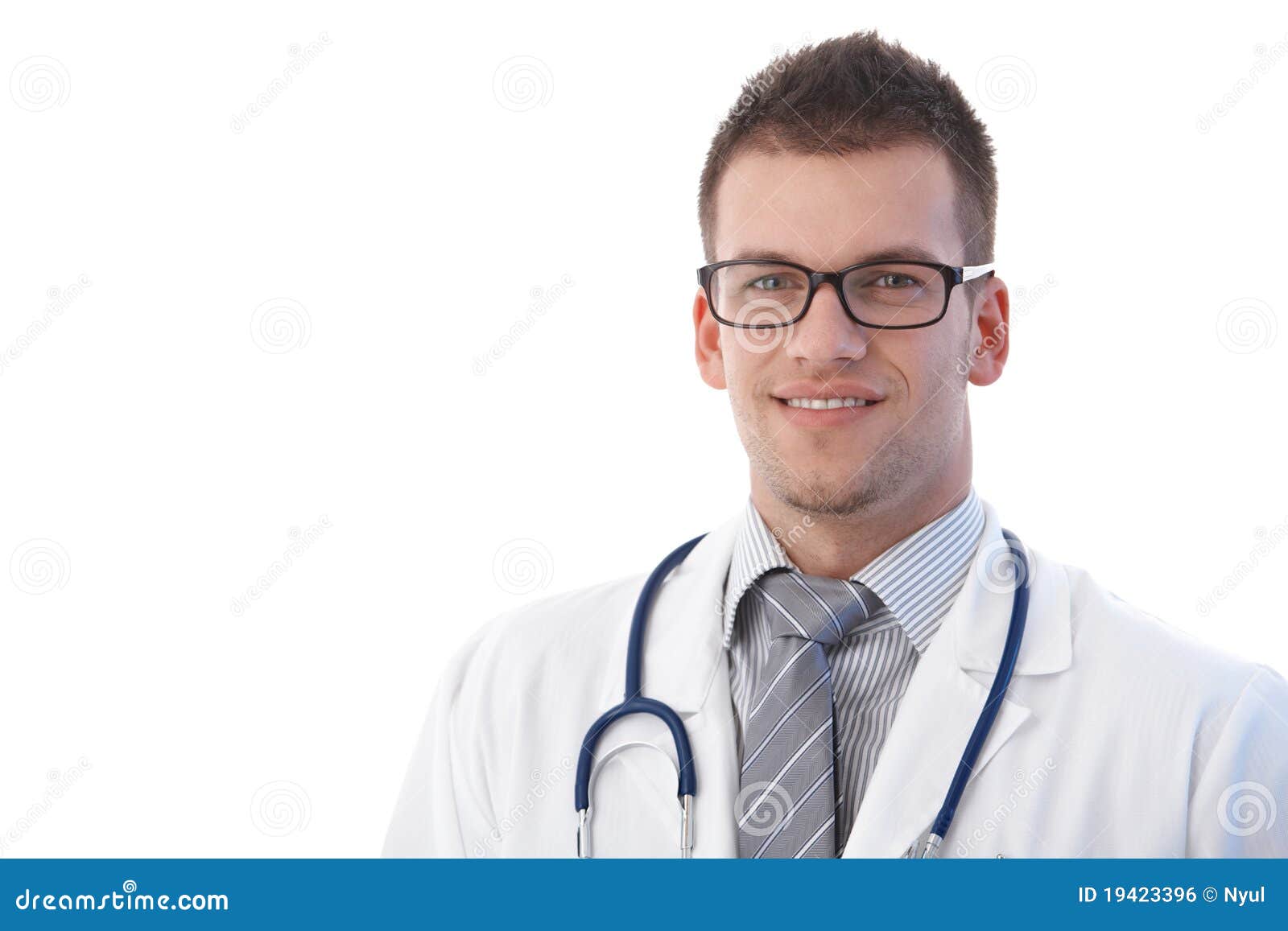 Portrait of Happy Medical Student Stock Photo - Image of handsome ...