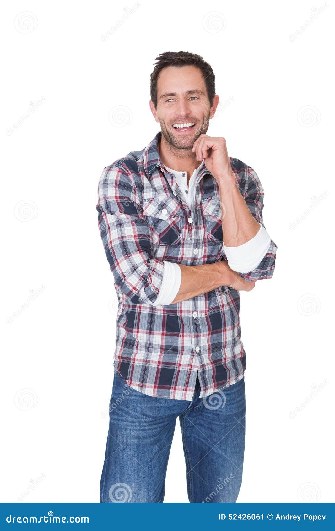 Portrait of Happy Middle Age Man Stock Image - Image of color ...