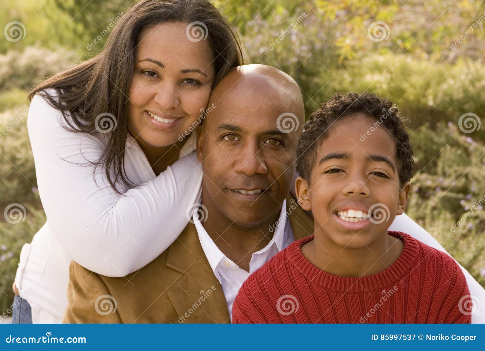Portrait of Happy Multicultural Family Smiling. Stock Image - Image of ...
