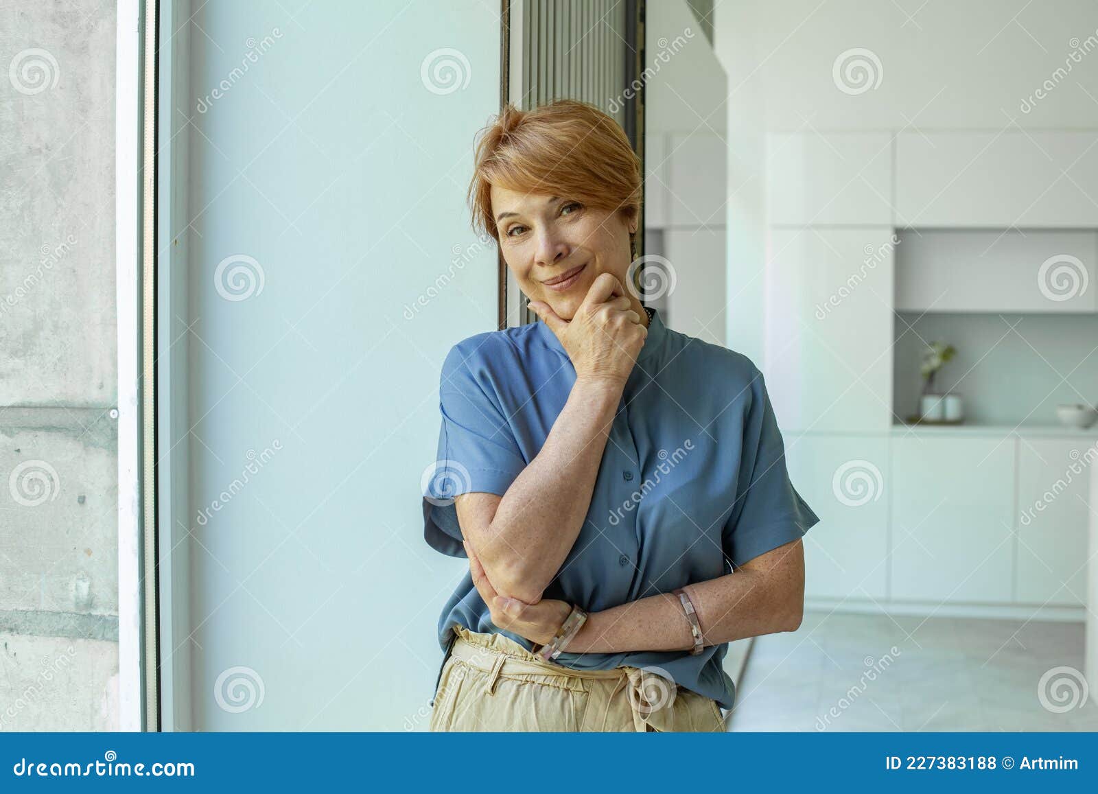 Portrait of Happy Positive Mature Woman. Senior Woman Indoor Stock ... Portrait of Happy Positive Mature Woman. Senior Woman Indoor Stock ...