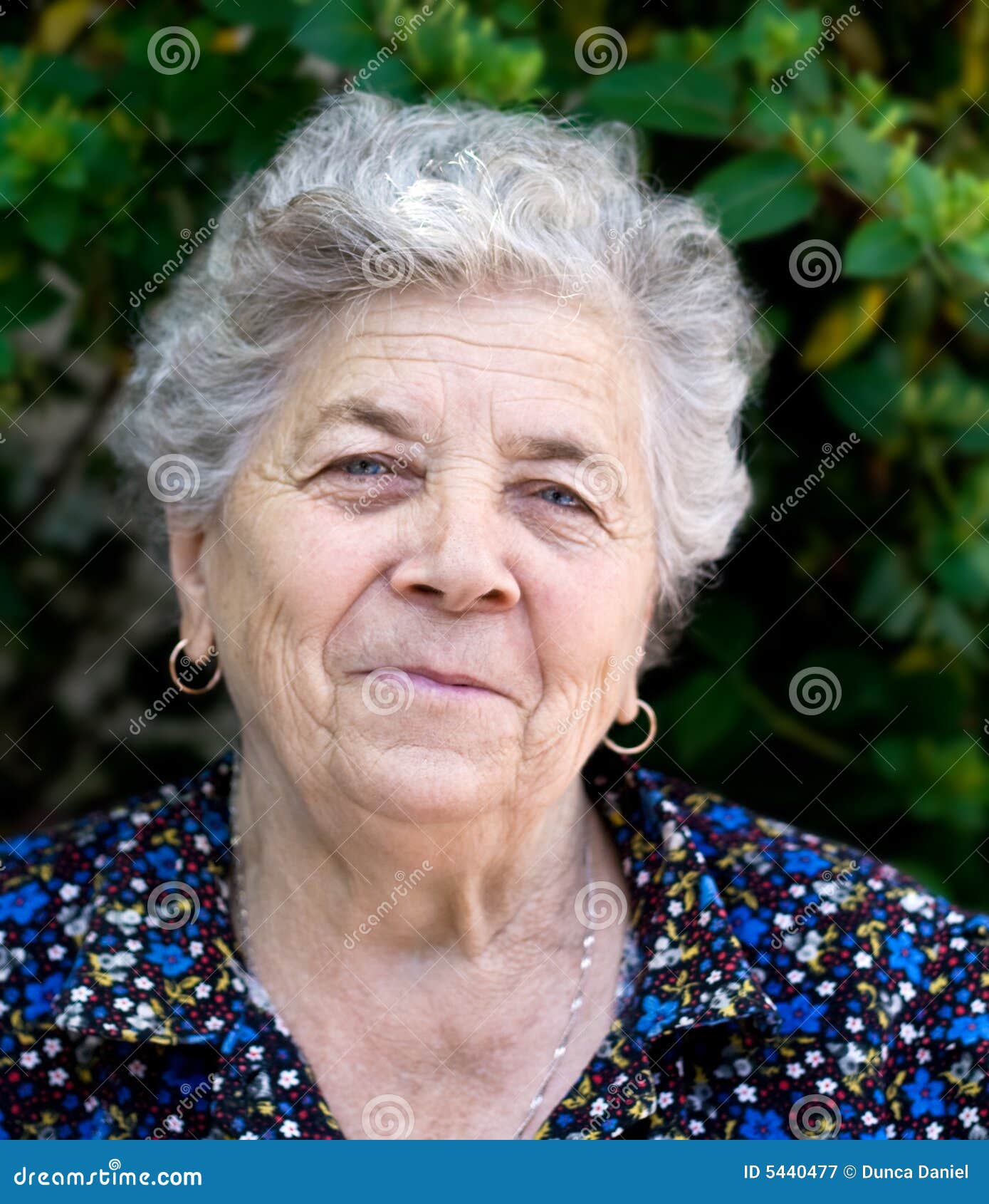 Portrait of Happy Senior Lady Stock Image - Image of female, pretty ...