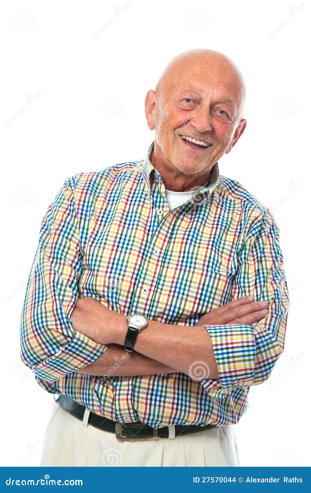 Portrait of a Happy Senior Man Smiling Stock Photo - Image of modern ...