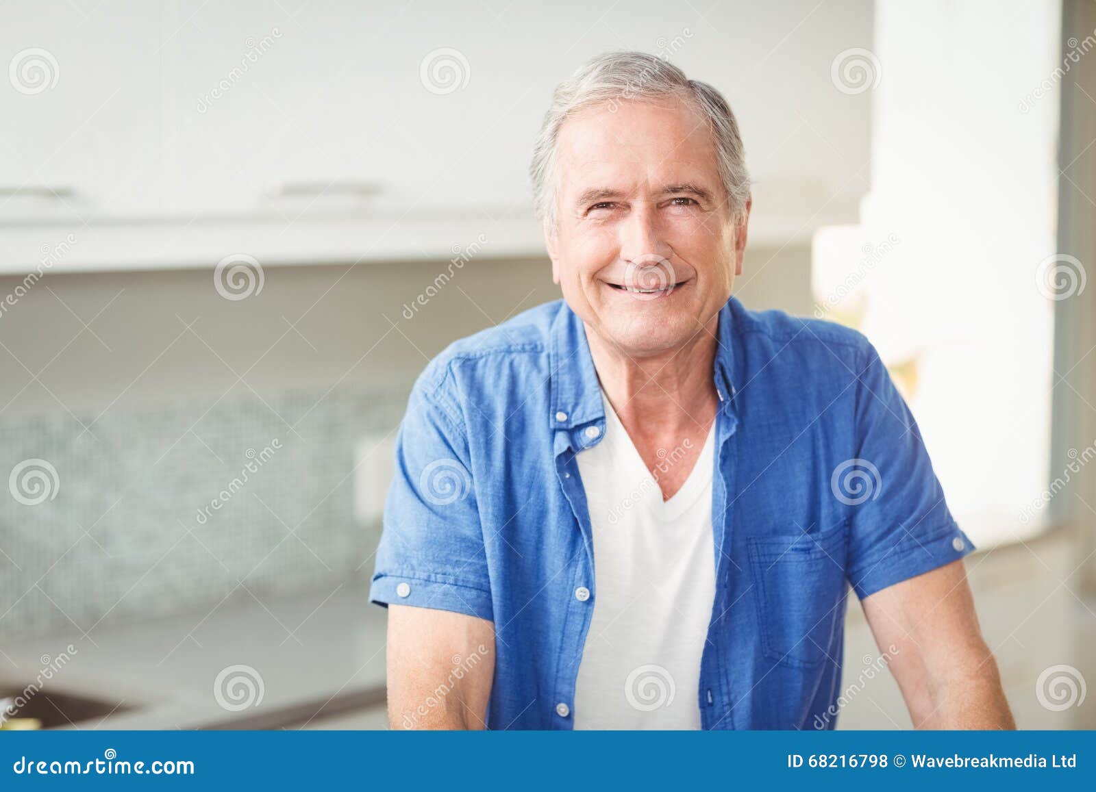 Portrait of Happy Senior Man Stock Photo - Image of male, apartment ... Portrait of Happy Senior Man Stock Photo - Image of male, apartment ...