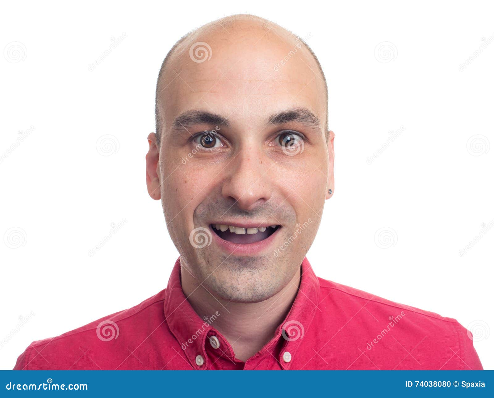 Portrait of Happy Smiling Man, Isolated Stock Photo - Image of male ...