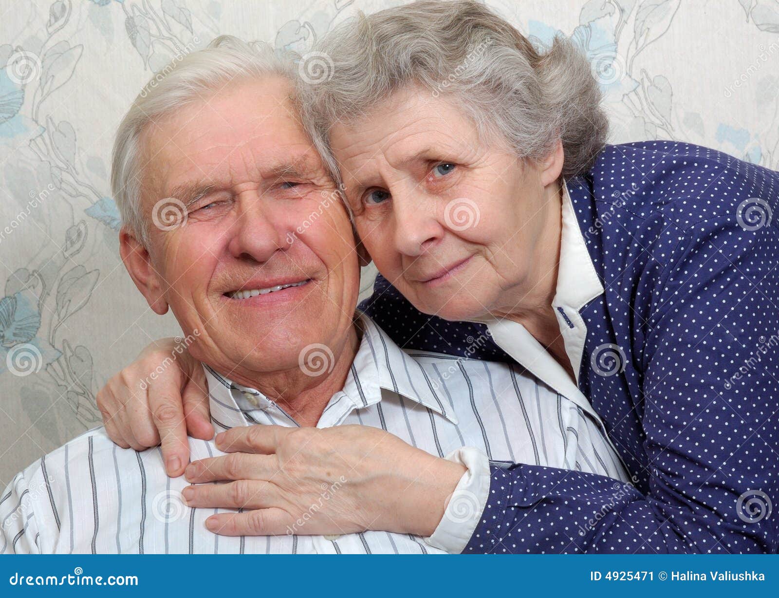 Portrait of Happy Smiling Old Couple Stock Image - Image of friendship ...