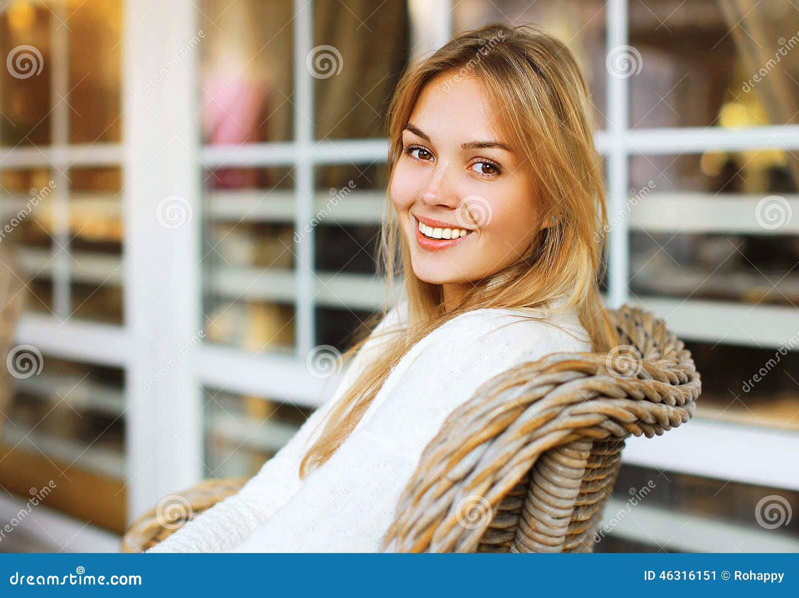 Portrait Happy Smiling Woman Stock Image Image Of Lifestyle Female