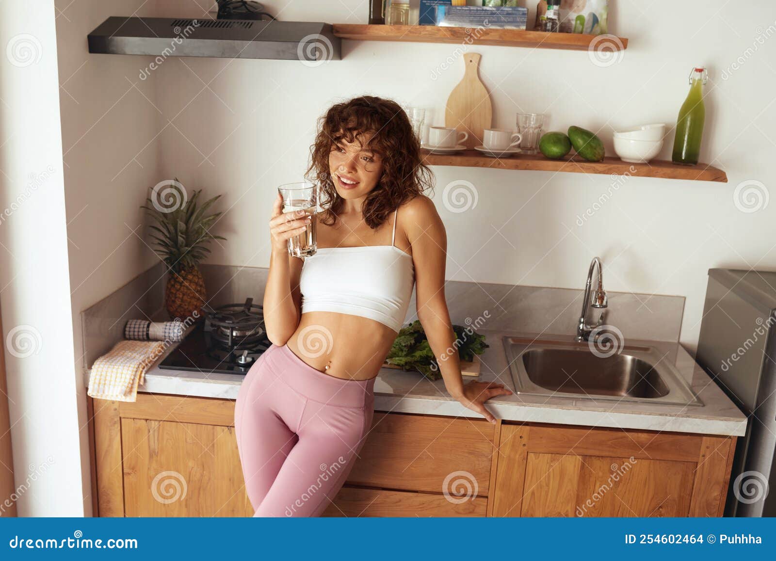 Portrait of Happy Smiling Young Woman with Glass of Fresh Water Stock ... Portrait of Happy Smiling Young Woman with Glass of Fresh Water Stock ...
