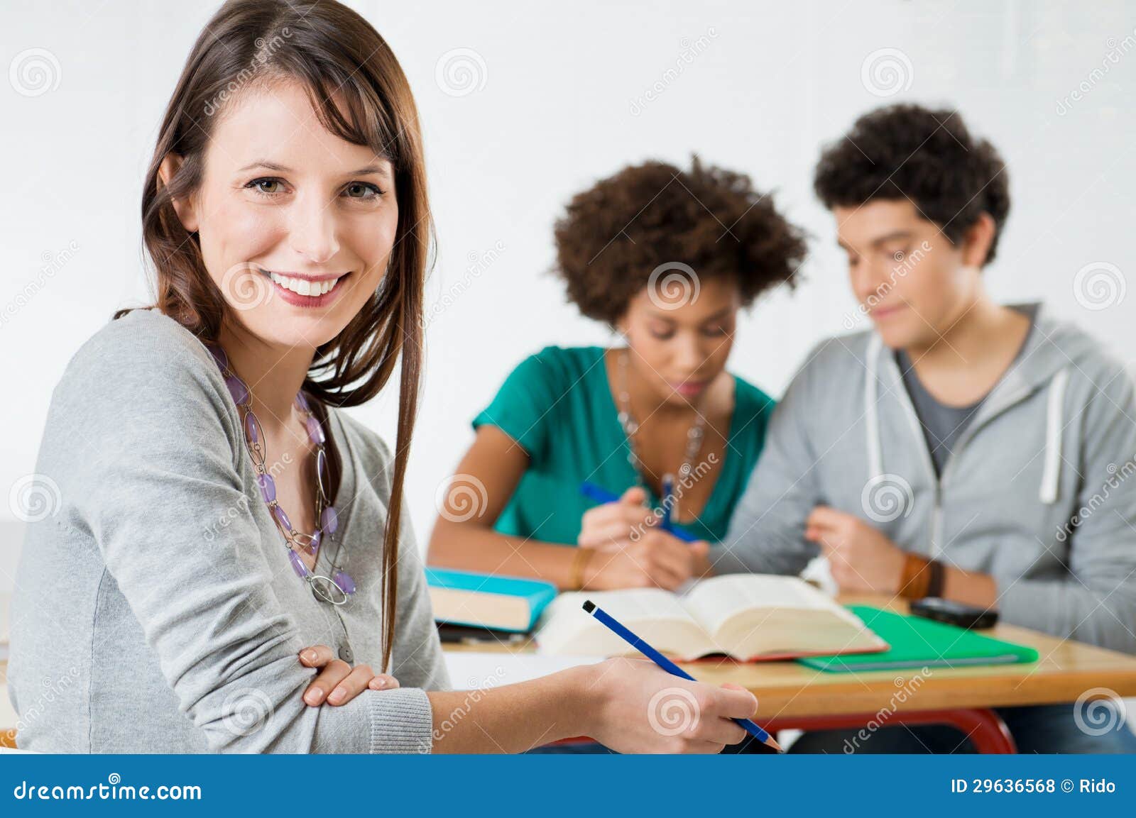 Portrait of Happy Student stock photo. Image of college - 29636568