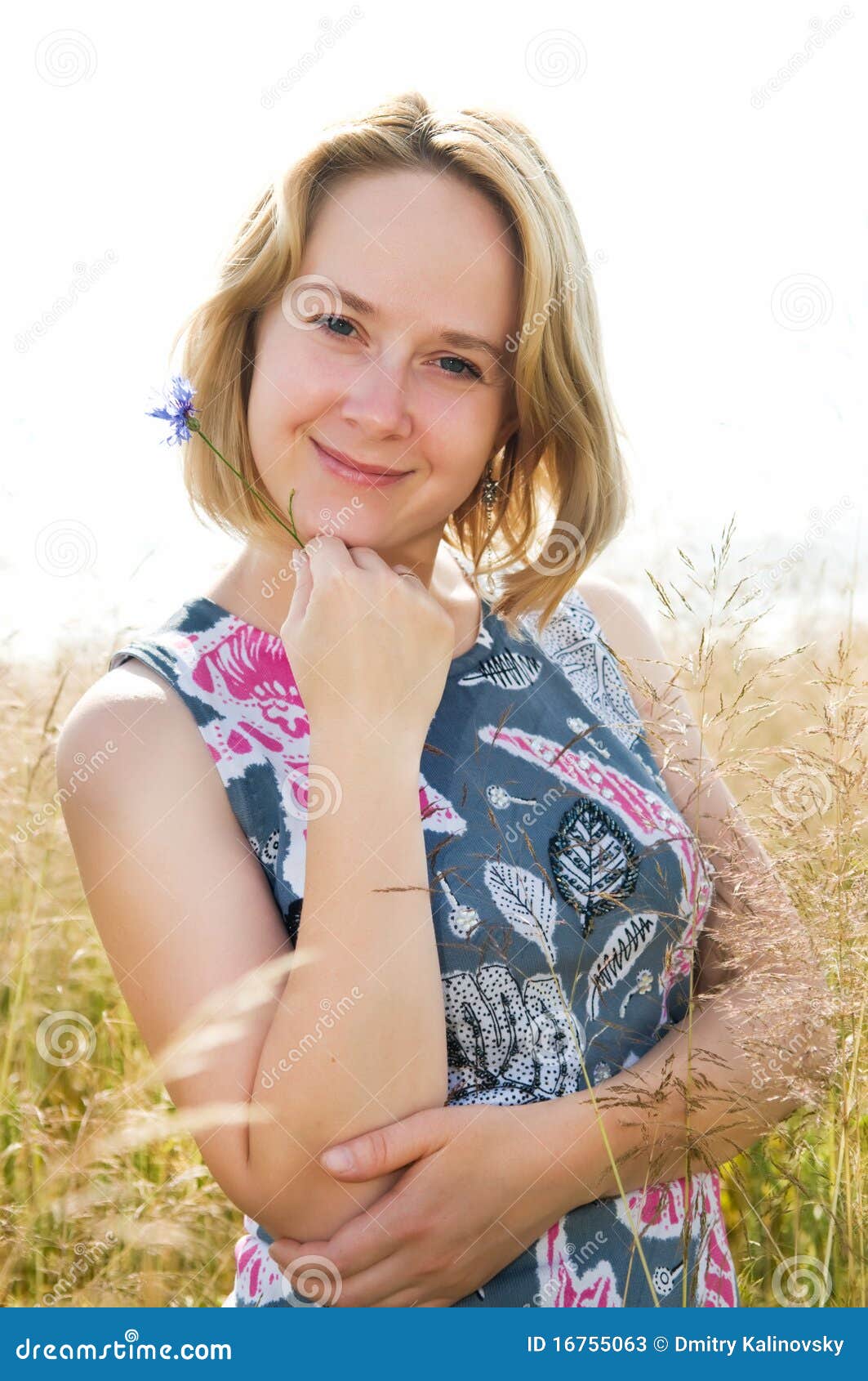 Portrait of Happy Woman Outdoors Stock Image - Image of attractive ...