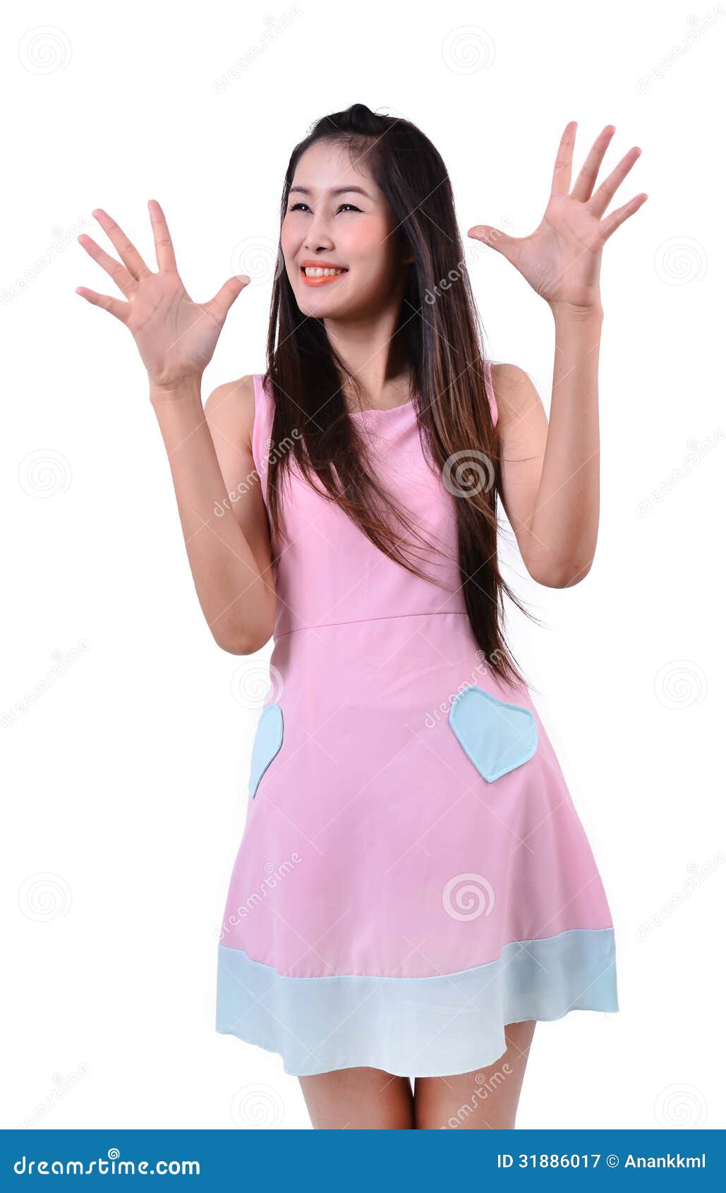 Portrait of a happy woman stock image. Image of pretty - 31886017