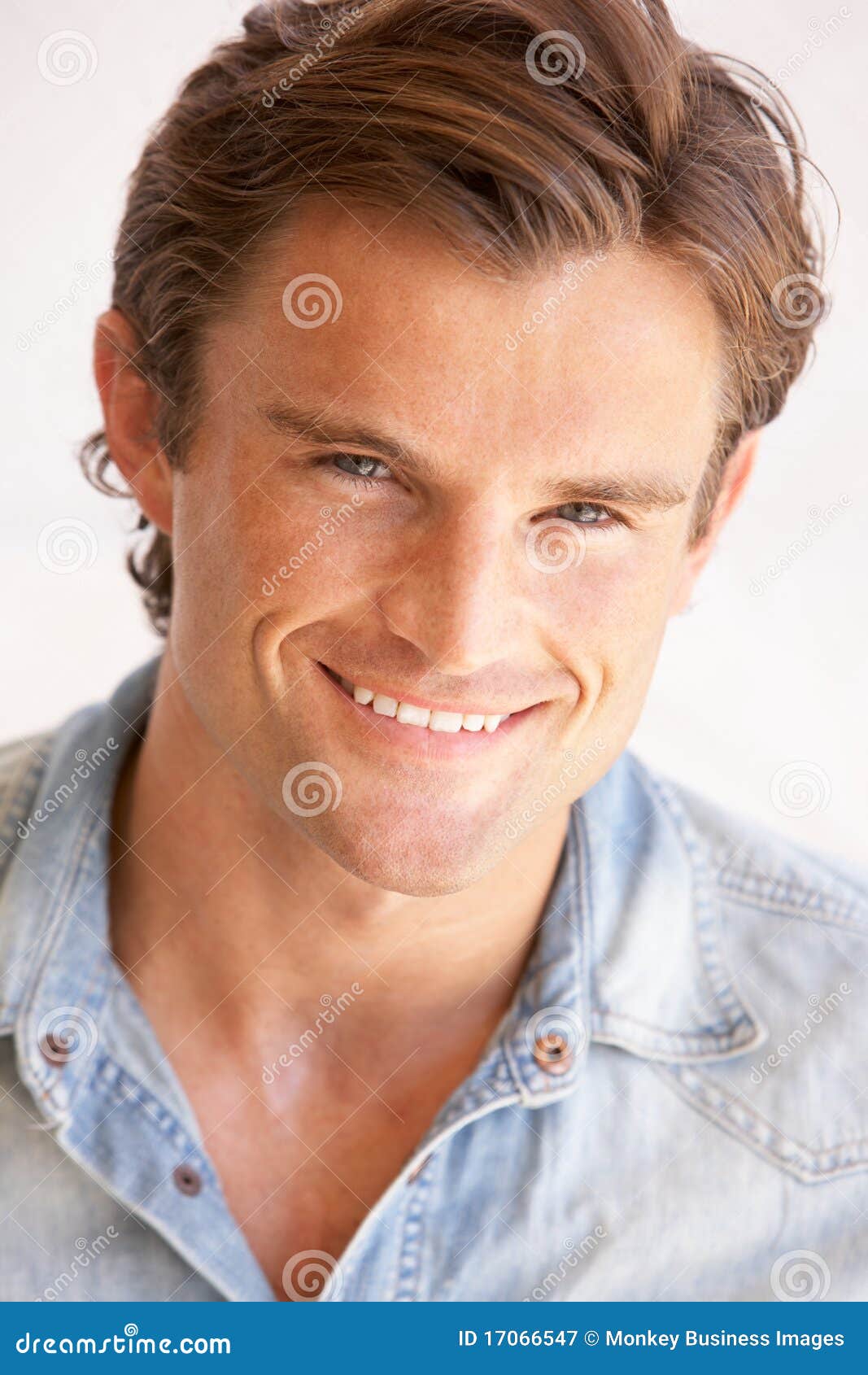 Portrait of Happy Young Man Stock Image - Image of good, portrait: 17066547