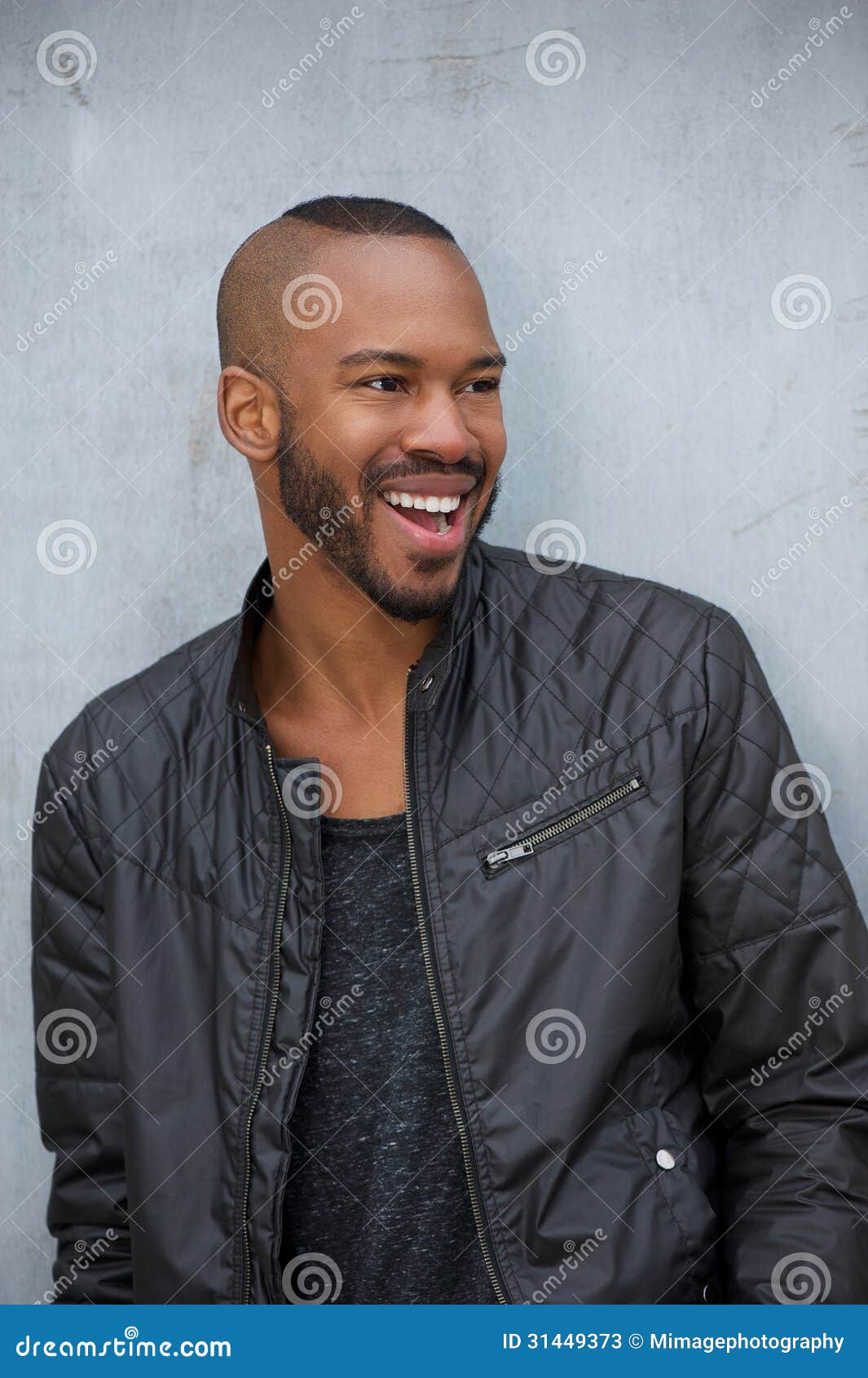 Portrait of a Happy Young Man Laughing Stock Image - Image of life ...