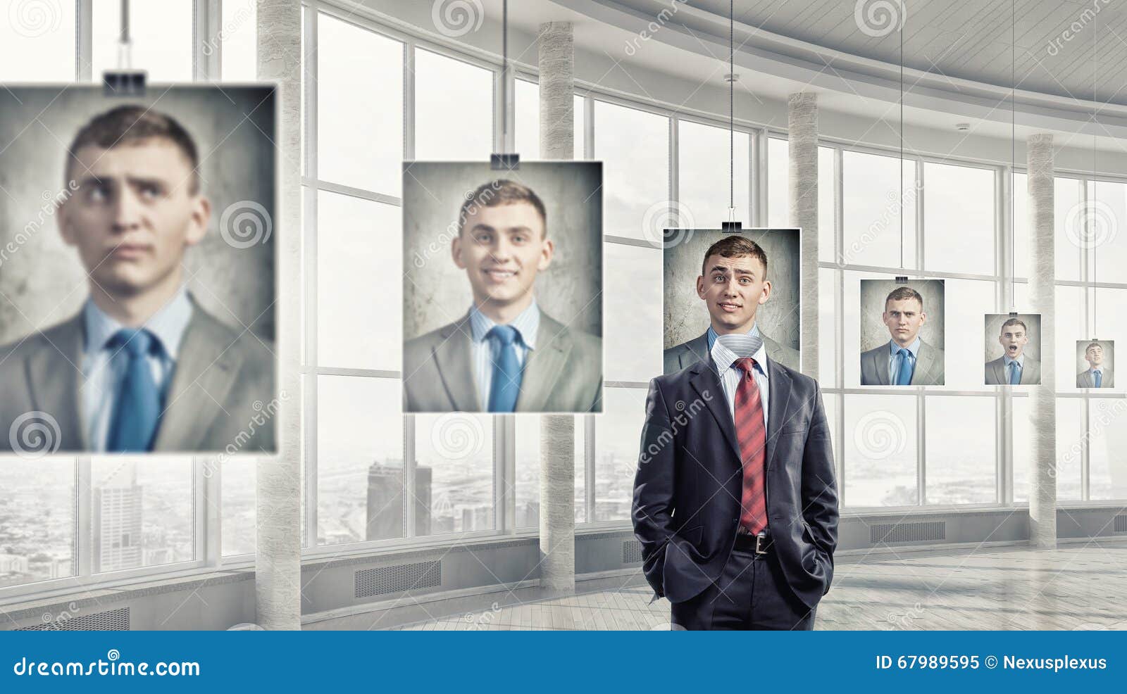 Portrait of Headless Businessman Stock Image - Image of colleague ...