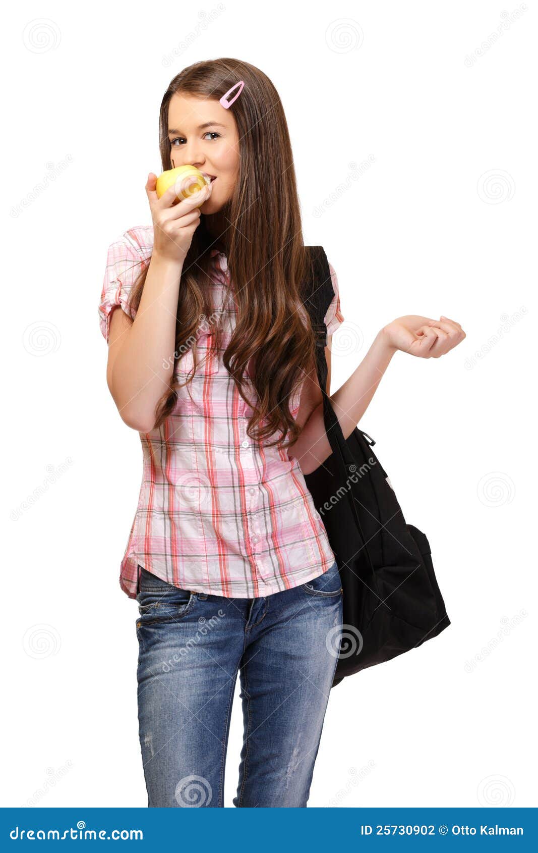 Portrait of a Healthy Student Stock Photo - Image of attractive ...