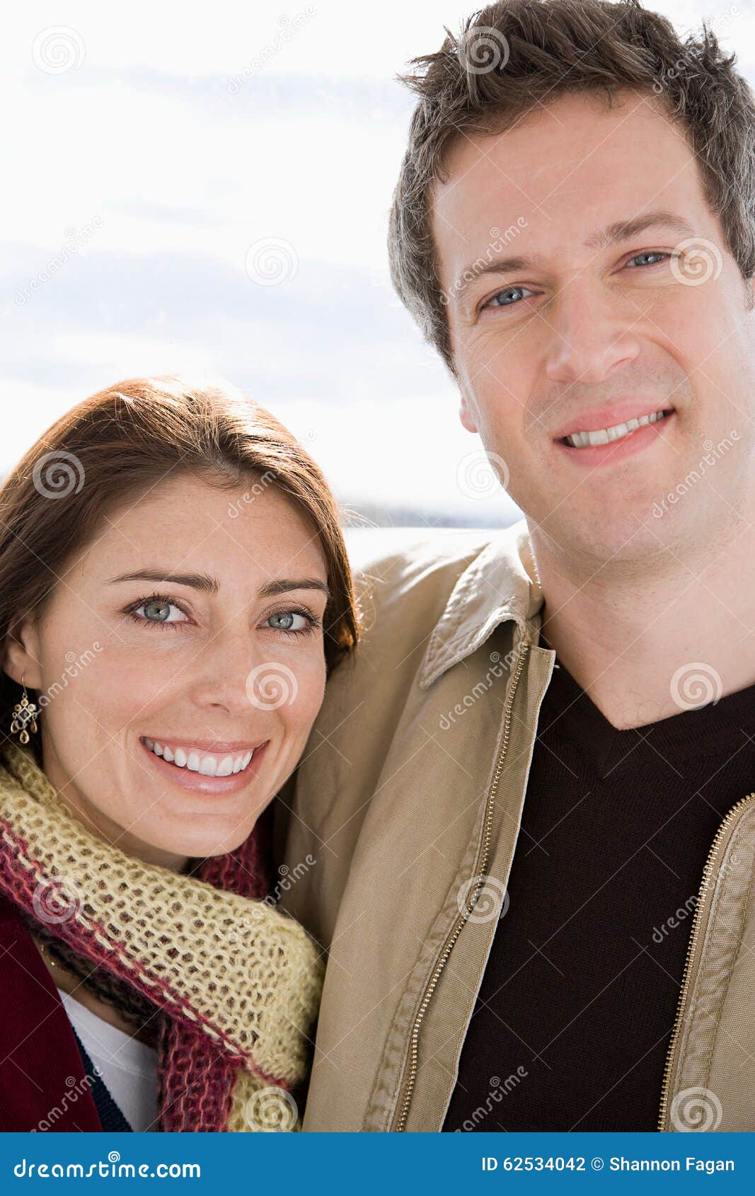 Portrait of a Heterosexual Couple Stock Photo - Image of excited ...