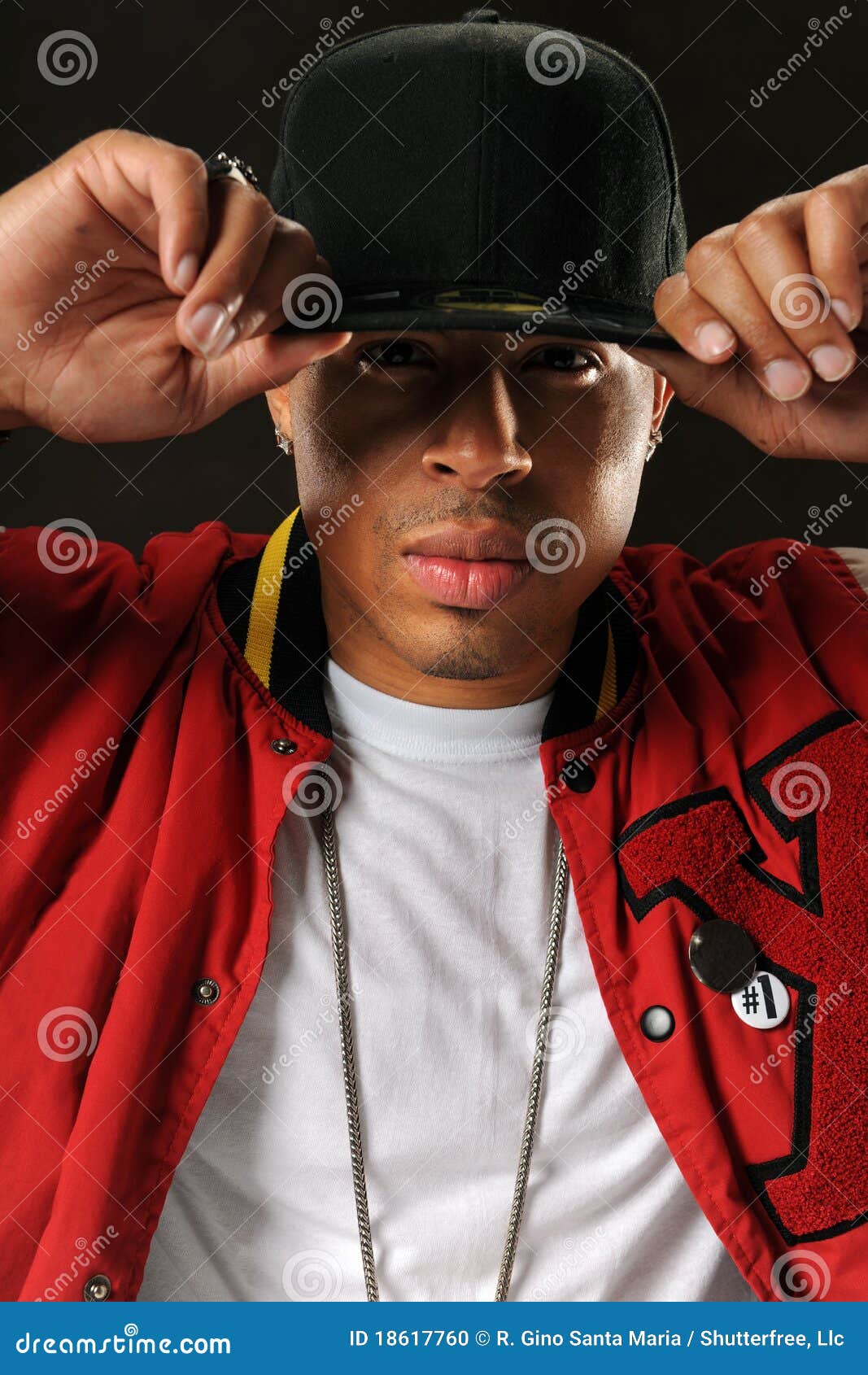 Portrait of Hip Hop Man stock photo. Image of urban, american - 18617760