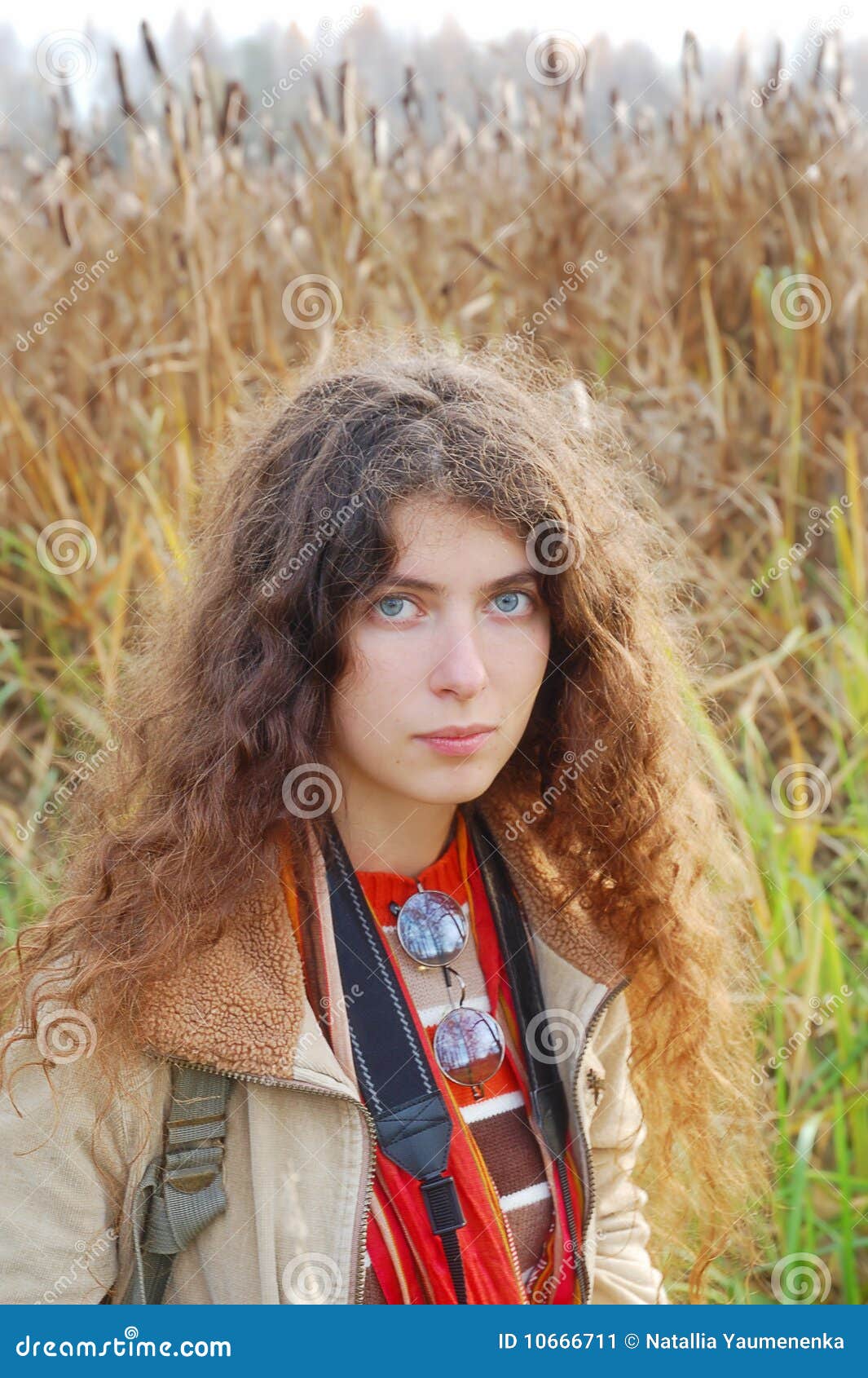 Portrait of hippie girl stock image. Image of girl, beauty - 10666711