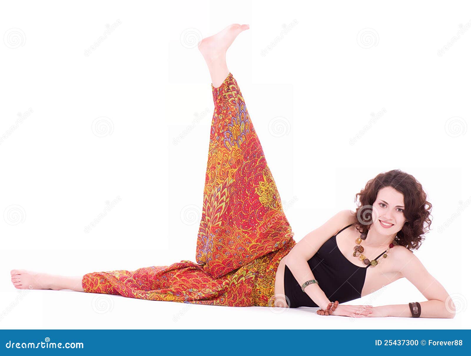 Portrait of Hippie Young Woman Stock Photo - Image of lifestyle ...