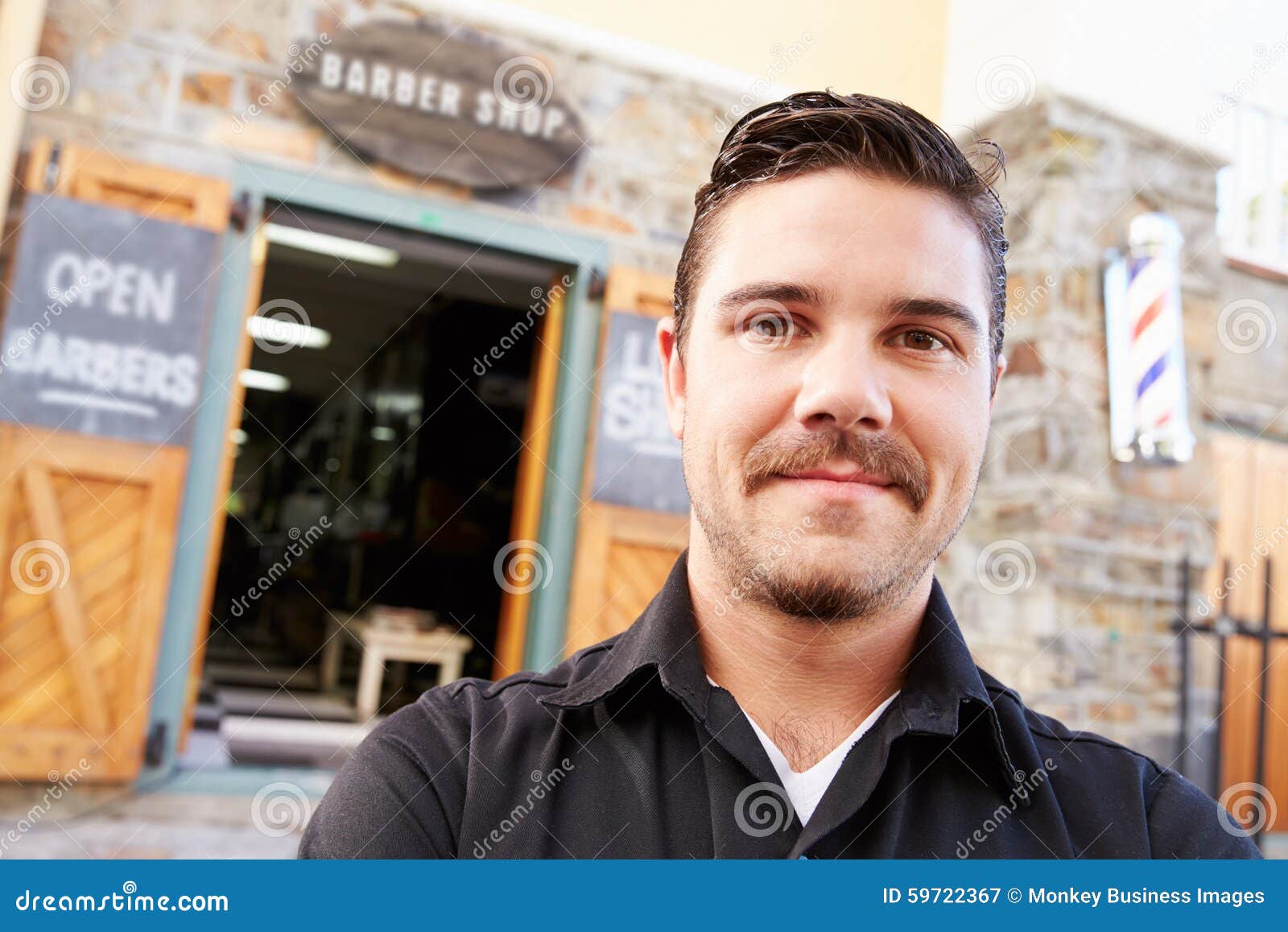 Portrait of Hipster Barber Standing Outside Shop Stock Image - Image of ... Portrait of Hipster Barber Standing Outside Shop Stock Image - Image of ...