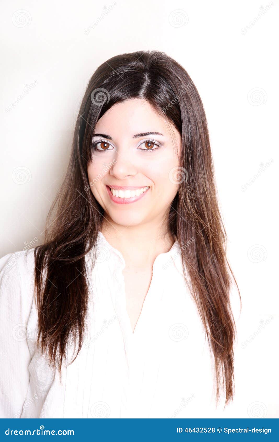 Portrait of a Hispanic Young Woman Stock Photo - Image of hispanic ...