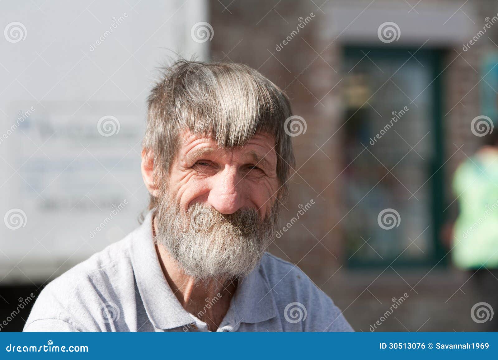 Portrait Homeless Man stock photo. Image of hopeless - 30513076