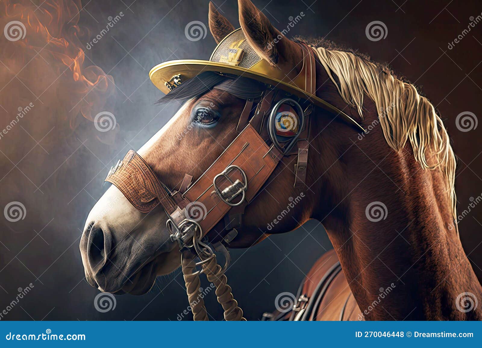 Horse Firefighter Saves The Day With Stunning Detail Photos Stock ...
