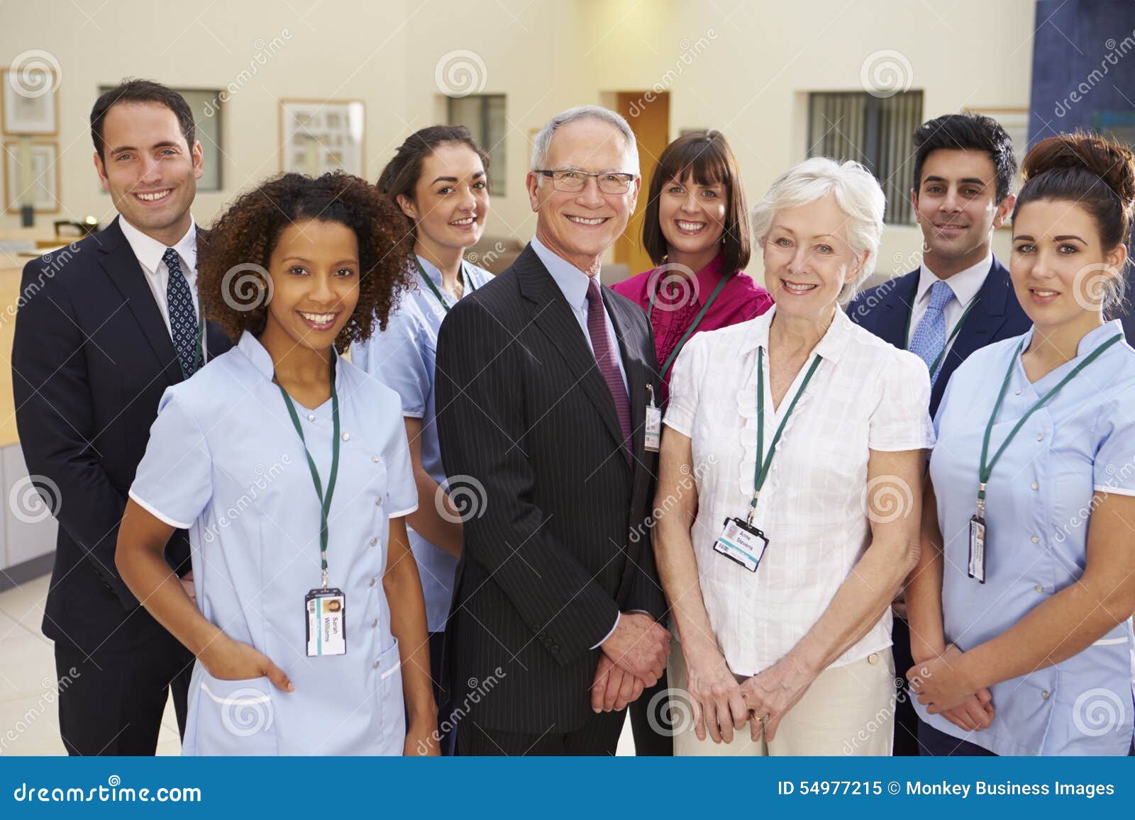 Portrait of Hospital Medical Team Stock Image - Image of medicine ...