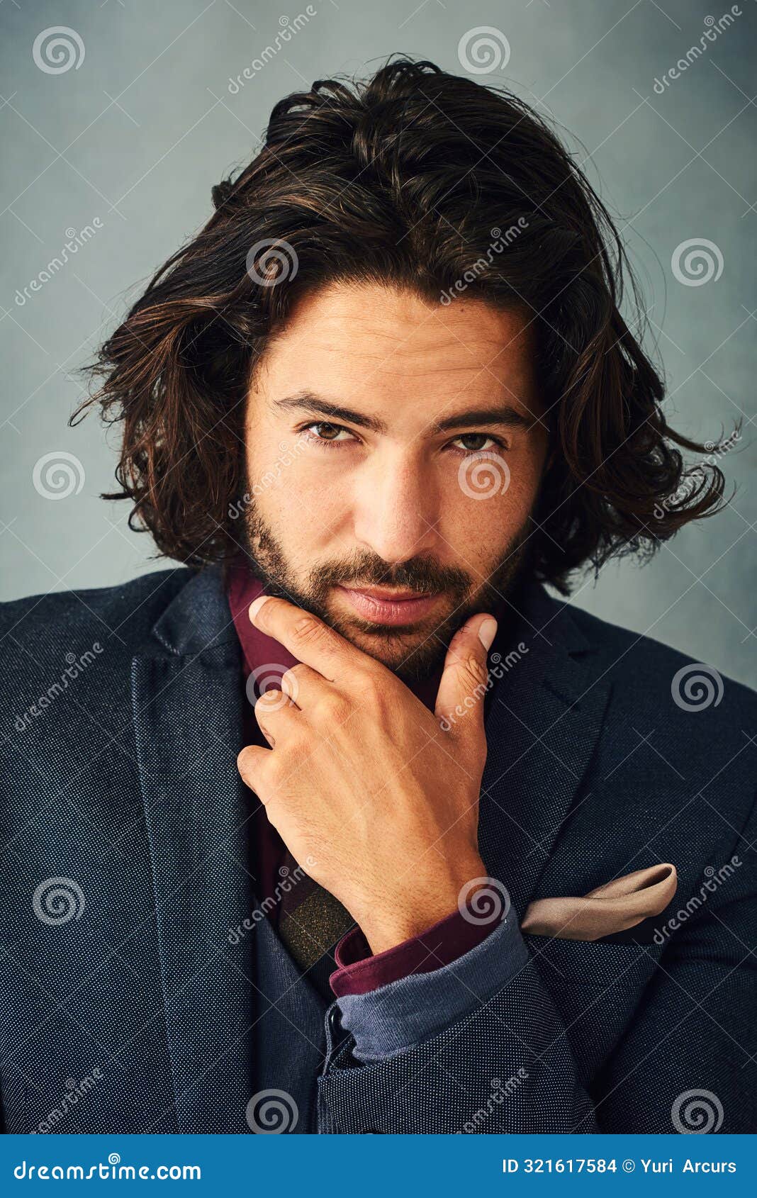 Portrait, Idea and Business Man Planning Future, Thinking or Problem ...